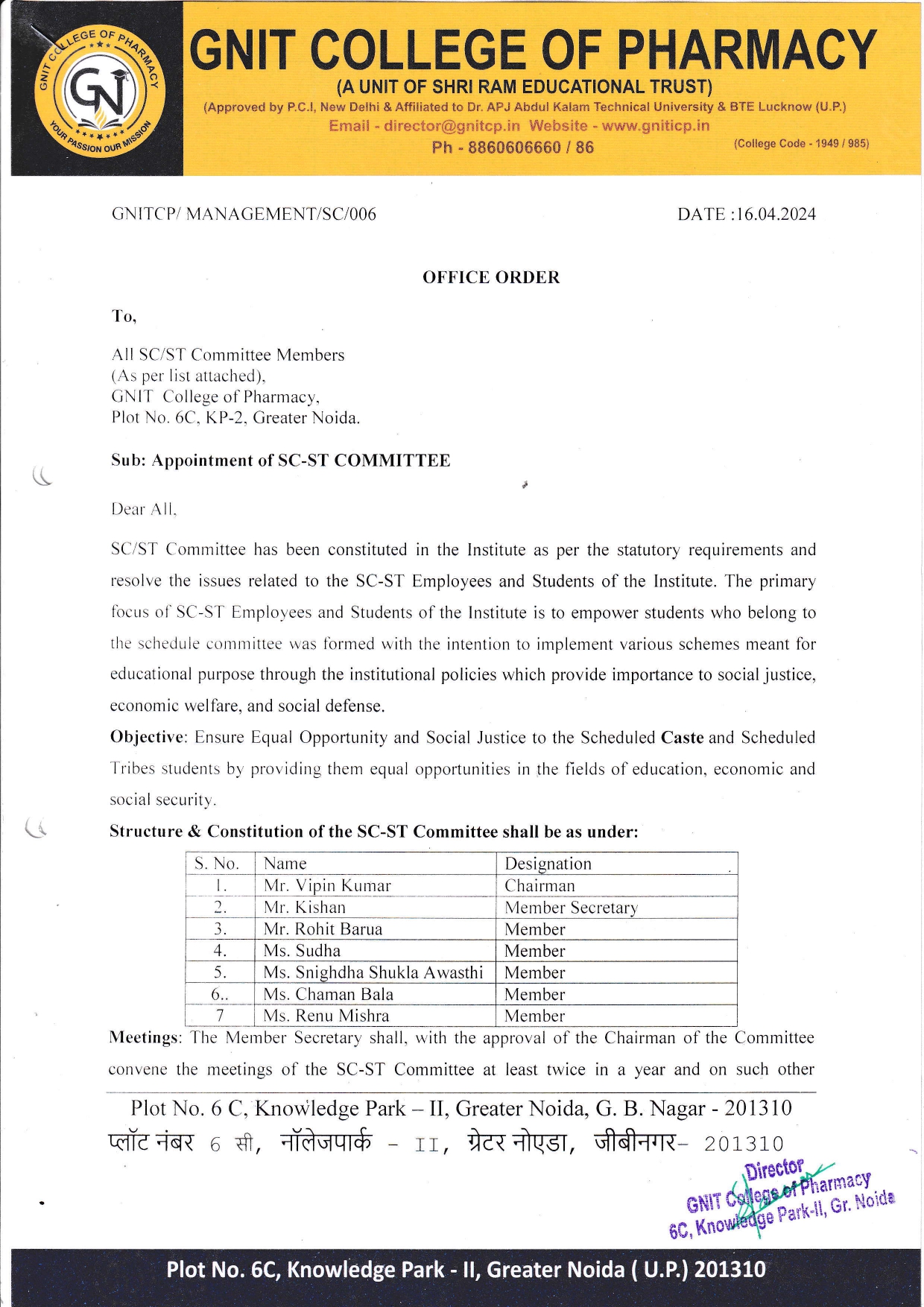 Best D.Pharm & B.Pharmacy College in Greater Noida : GNITCP